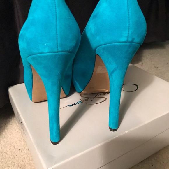 Jessica Simpson | Shoes | Jessica Simpson Blue Heels | Poshmark